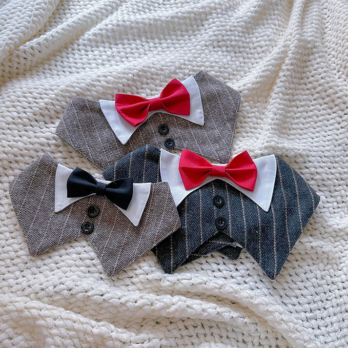 Dog Luxury Wedding Necktie for Small Medium Dogs | Bulldog Clothing ...