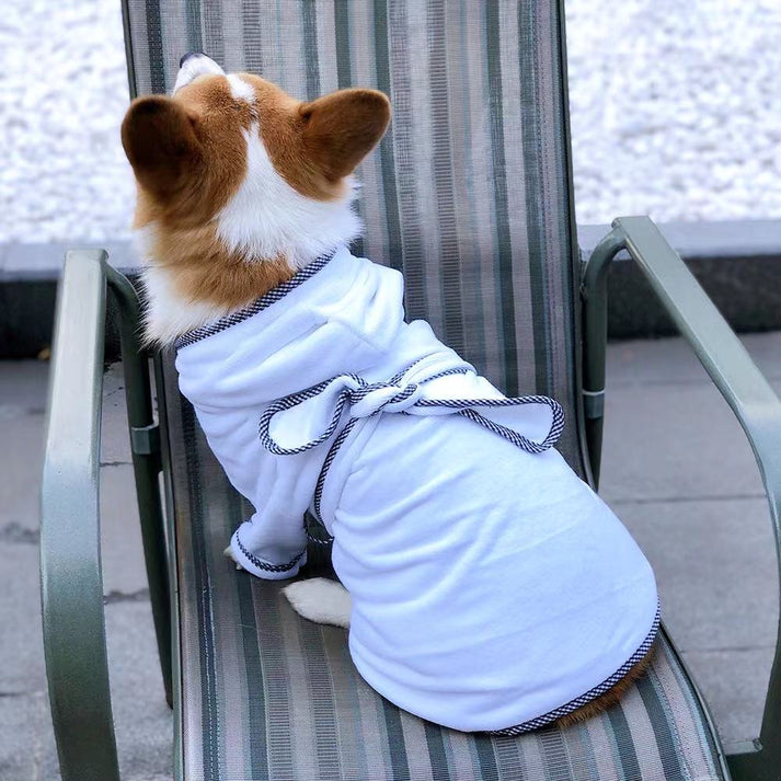Dog Bathing Robe Towel for Small Medium Dogs | Dog Clothing Shop ...