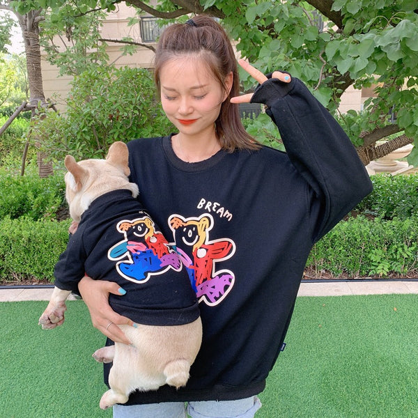 matching hoodie bear human and dog | Dog Clothes Shop Online – Frenchiely
